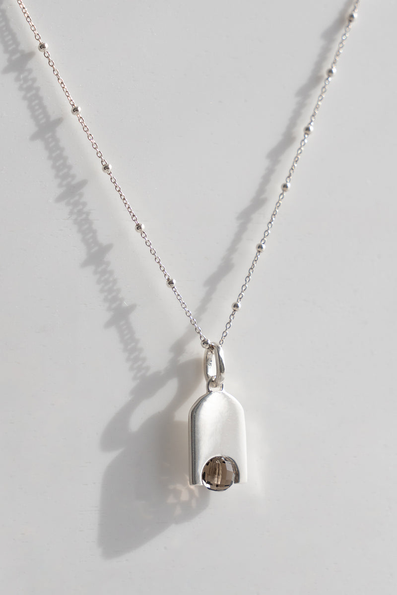 Smoky Quartz Cove Pendant Necklace Sterling Silver – Born Crystals