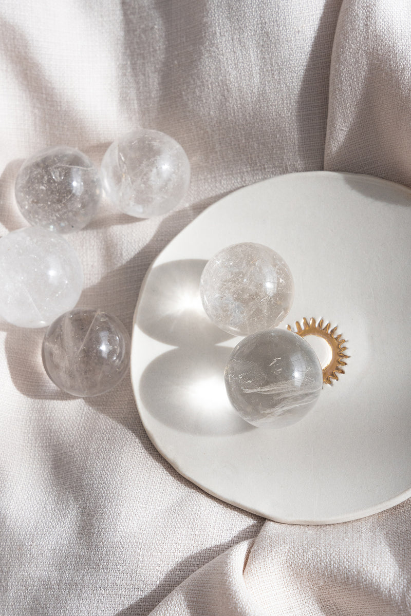 Clear Quartz Mini Spheres – Born Crystals